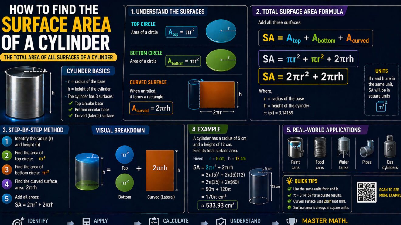 How to Find the Surface Area of a Cylinder - Joad Academy